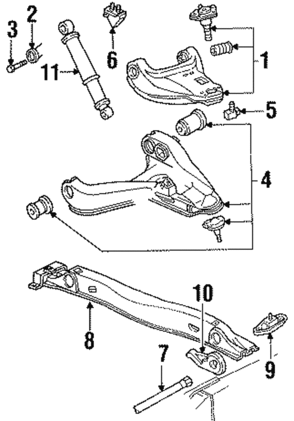 1984-1993 GM Front Upper Suspension Control Arm Bolt 14041648 ...