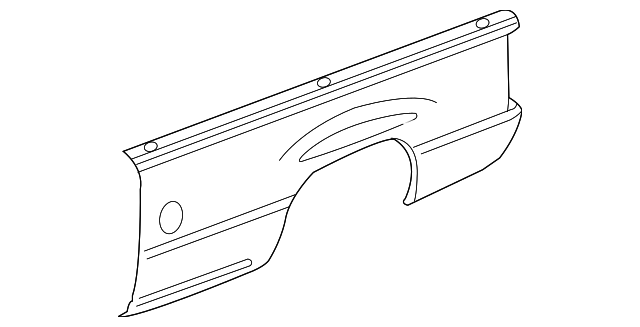 1999-2007 GM Driver Side Outer Pickup Box Panel 15195680 GM ...