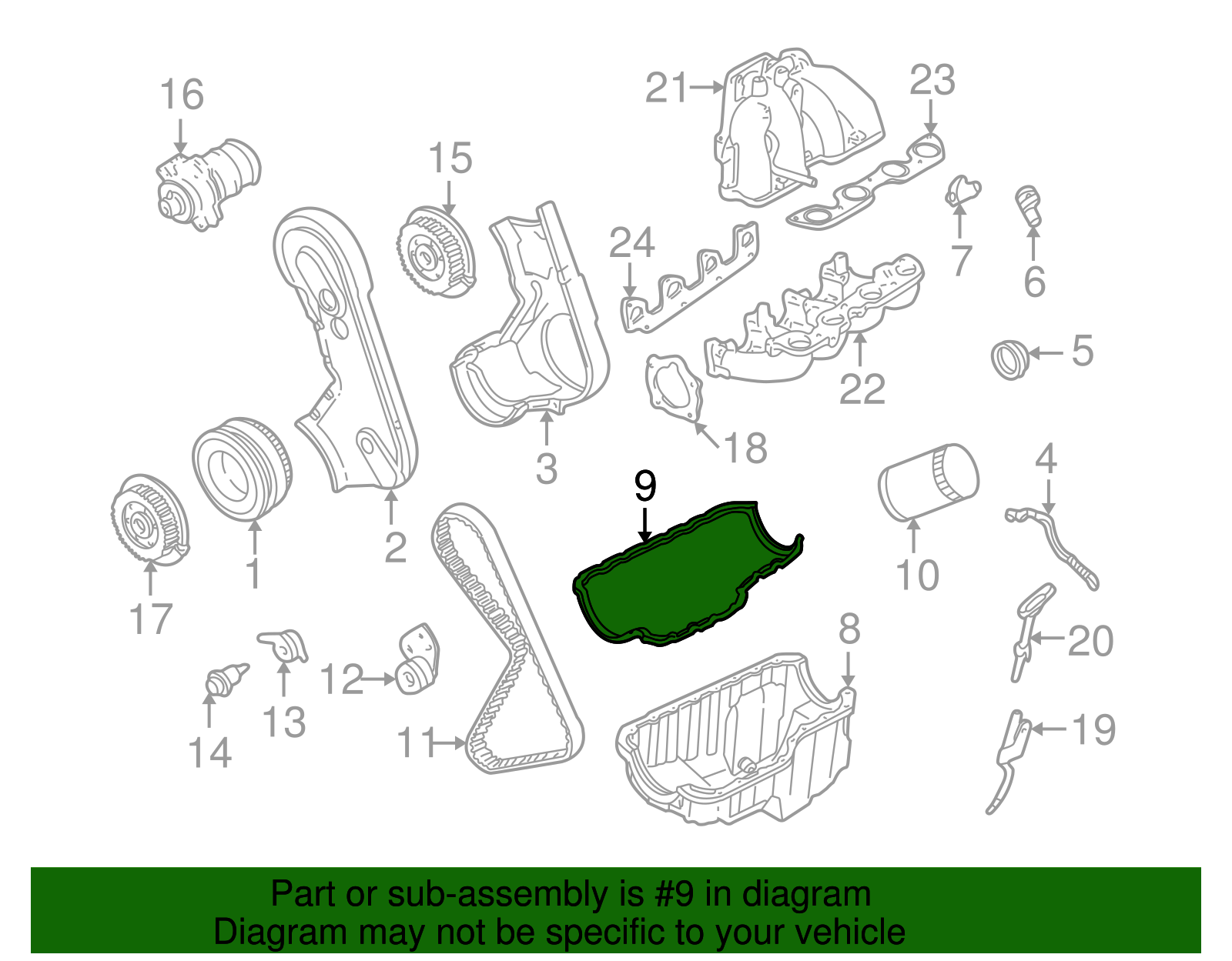 F87Z-6710-AA - Pan Gasket 1998-2001 Ford Ranger | Big 3 Auto Parts