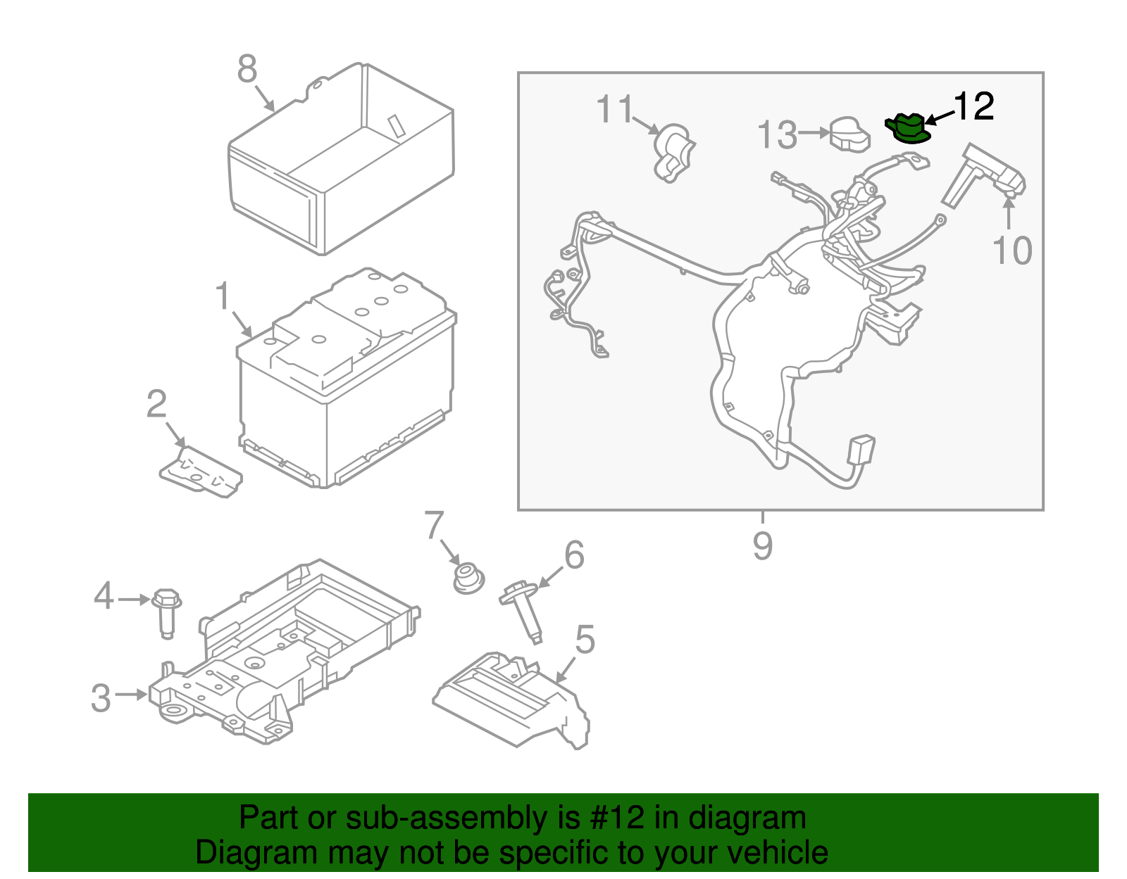 BT4Z-14450-BA - Battery Cable Terminal End 2011-2024 Ford | Wholesale ...