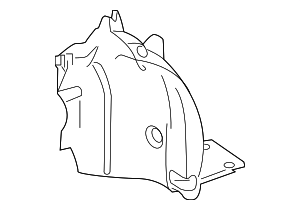 205-691-29-00 - Rear Fender Liner 2015-2018 Mercedes-Benz | Mercedes ...