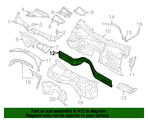 41-11-7-284-110 - Center Support 2012-2021 BMW | AutoNationParts.com