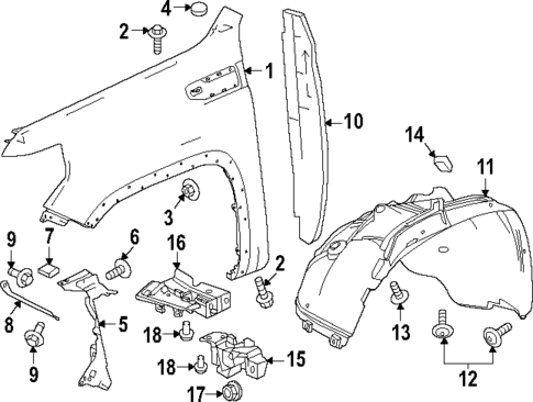 Fender & Components for 2024 GMC Sierra 1500 | Londoff Discount Parts