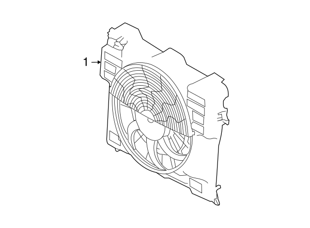 Genuine OEM Fan Assembly Part# LR020124 Fits 2010-2012 Land Rover Range ...