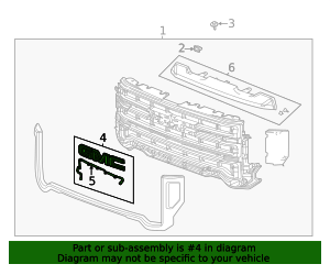 2019-2024 GMC Emblem, Exterior 84942521 | AutoNationParts.com