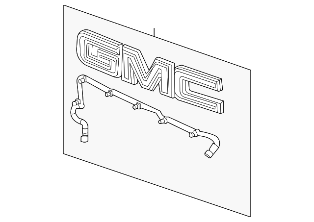 GM Parts | (84222842) - Illuminated Grille Emblem Red | GM Parts Store