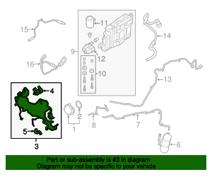 2017-2020 Porsche Panamera Vacuum Hose PAB-131-055-B | Sunset Porsche Parts
