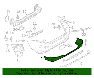 51127488273 - 2019-2021 BMW X4 Filler Molding (51-12-7-488-273) | BMW ...