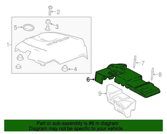2019-2022 GM Intake Manifold Cover Insulator 12679834 | Partners Chevy