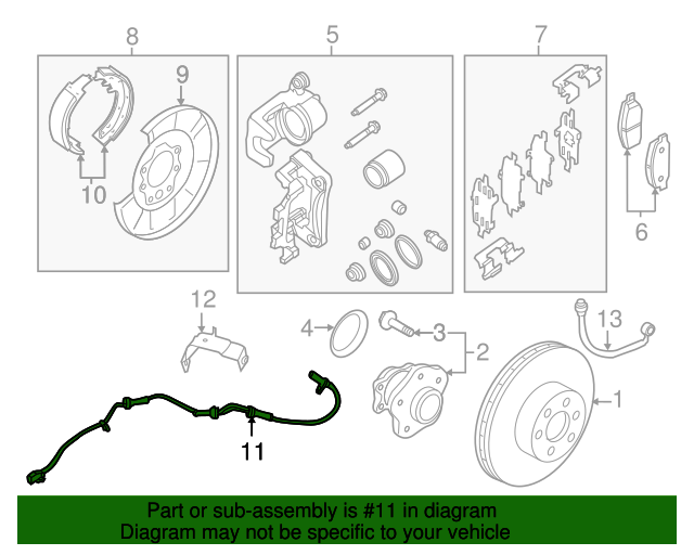2013-2020 Infiniti Rear Speed Sensor 47900-3JA0B | INFINITI Parts ...