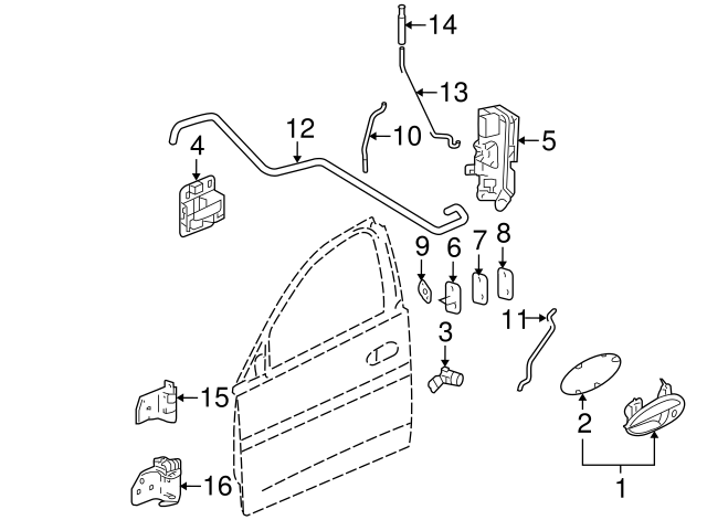 22743769 Hinge - New OEM Part From GM Parts Direct | GM Parts Store