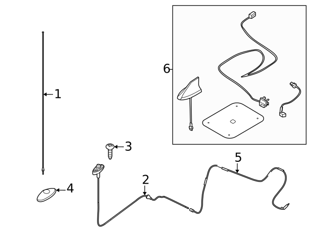 2015-2024 Ford E-350 Super Duty Antenna JC3Z-18813-A | TascaParts.com