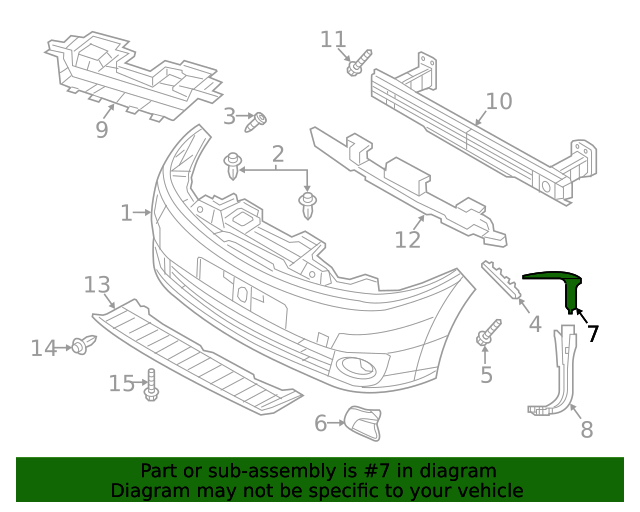 2015-2021 Nissan NV200 Upper Bracket 62242-4AJ0A | Nissan Parts Plus