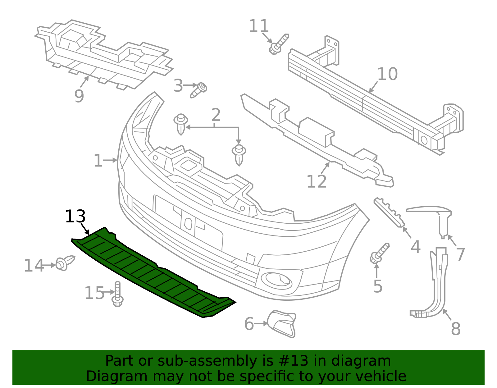 2013-2021 Nissan NV200 Under Cover 62663-3LM0A | Nissan Parts Central