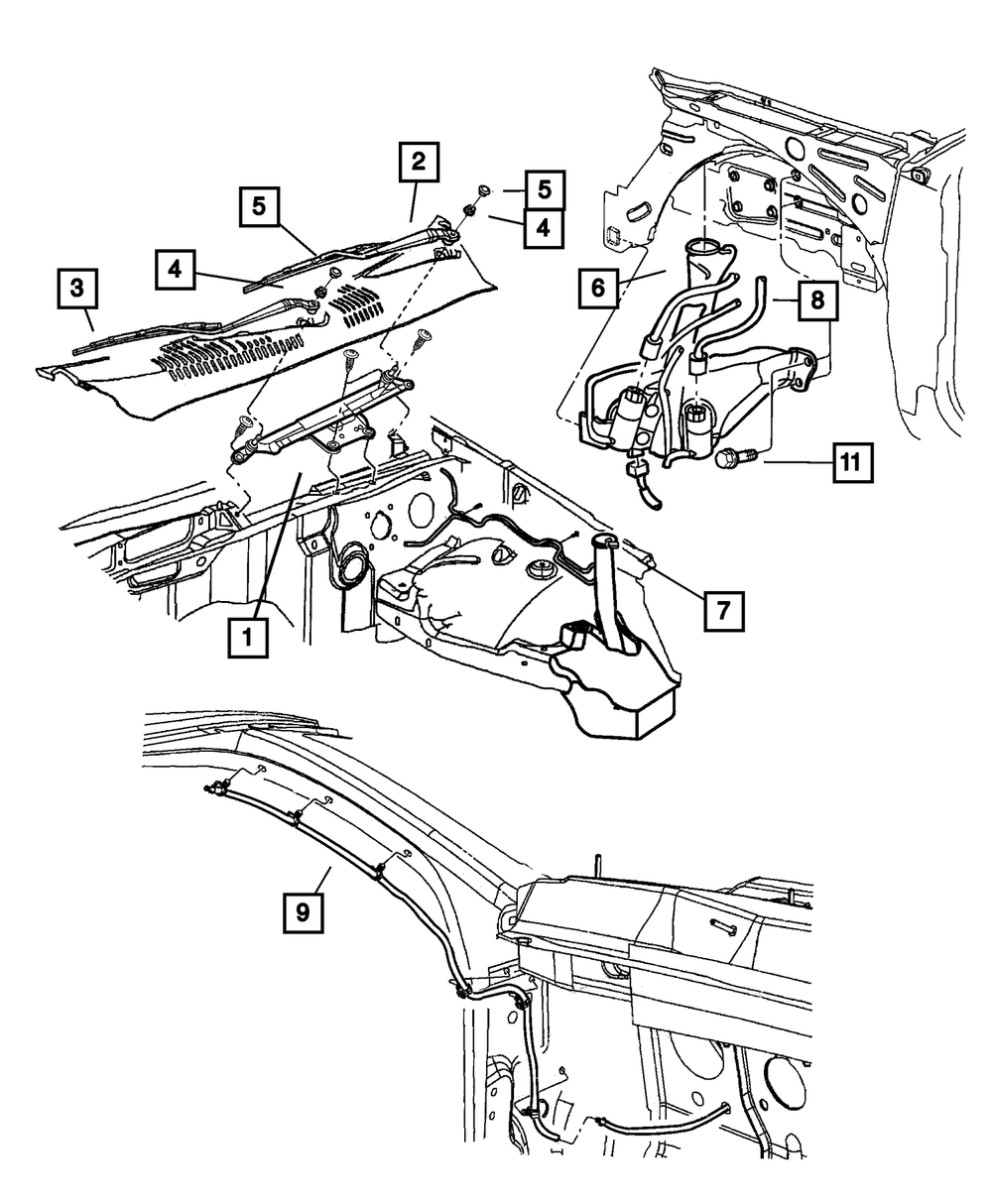 2007-2010 Jeep Windshield Washer Hose 68018917AB | Mopar eStore