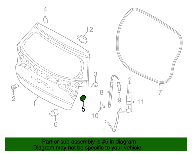 84141-1U700 - Lift Gate Plug 2014-2015 Kia Sorento | Kia.Parts Store