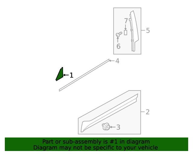 2019-2024 Volvo Corner Molding 32216224 | OEM Parts Online