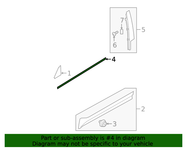31457000 - Belt Molding 2019-2024 Volvo | My Swedish Parts