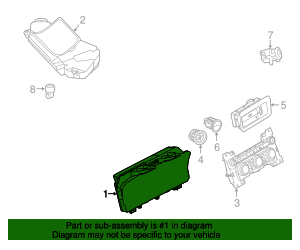 2013 Land Rover Range Rover Cluster Assembly LR066377 | JaguarParts.com