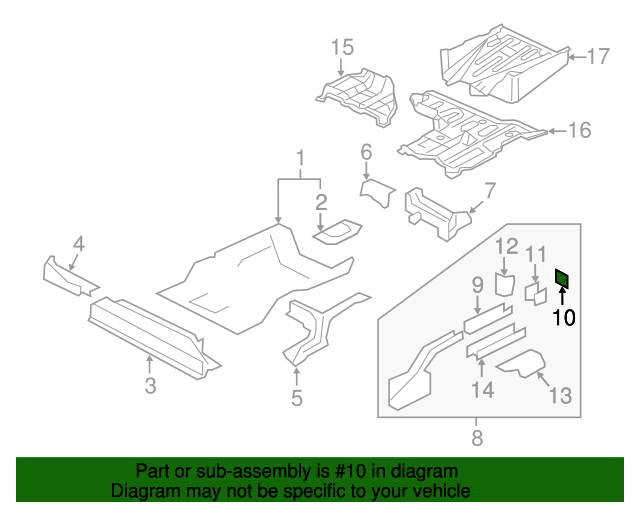 65619-SVA-A00ZZ - Bumper Bracket 2006-2011 Honda Civic | Honda Parts Online