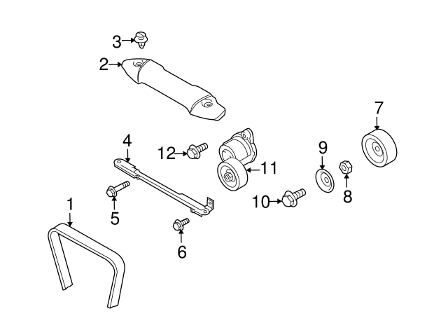 2011-2014 Subaru Serpentine Belt 23780AA160 | OEM Parts Online