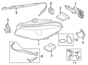 63-11-7-352-473 - Headlamp Assembly - 2014-2017 BMW | BMW Parts Exchange