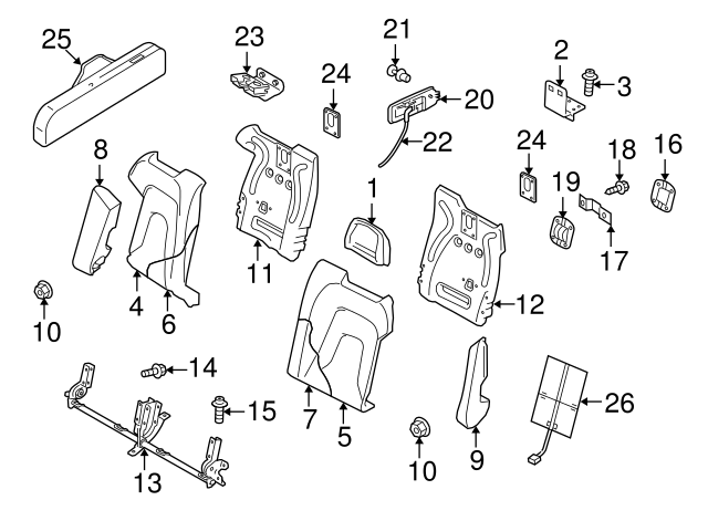 2008-2024 Audi Mount Bracket Bolt N-101-562-06 | OEM Parts Online