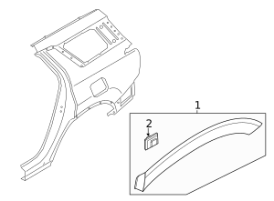 2020-2023 Hyundai Palisade Wheel Opening Molding 87741-S8000-CA | OEM ...