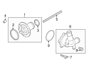 WHT-003-868 - Thermostat Housing Bolt 2014-2015 Audi R8 | Audi OEM Parts