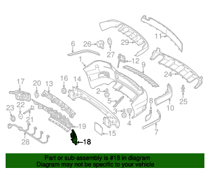 204-885-23-65 - Energy Absorber 2010-2015 Mercedes-Benz | Mercedes-Benz USA Parts