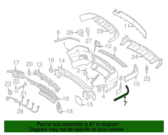 204-885-19-21 - Bumper Trim 2010-2012 Mercedes-Benz GLK 350 ...