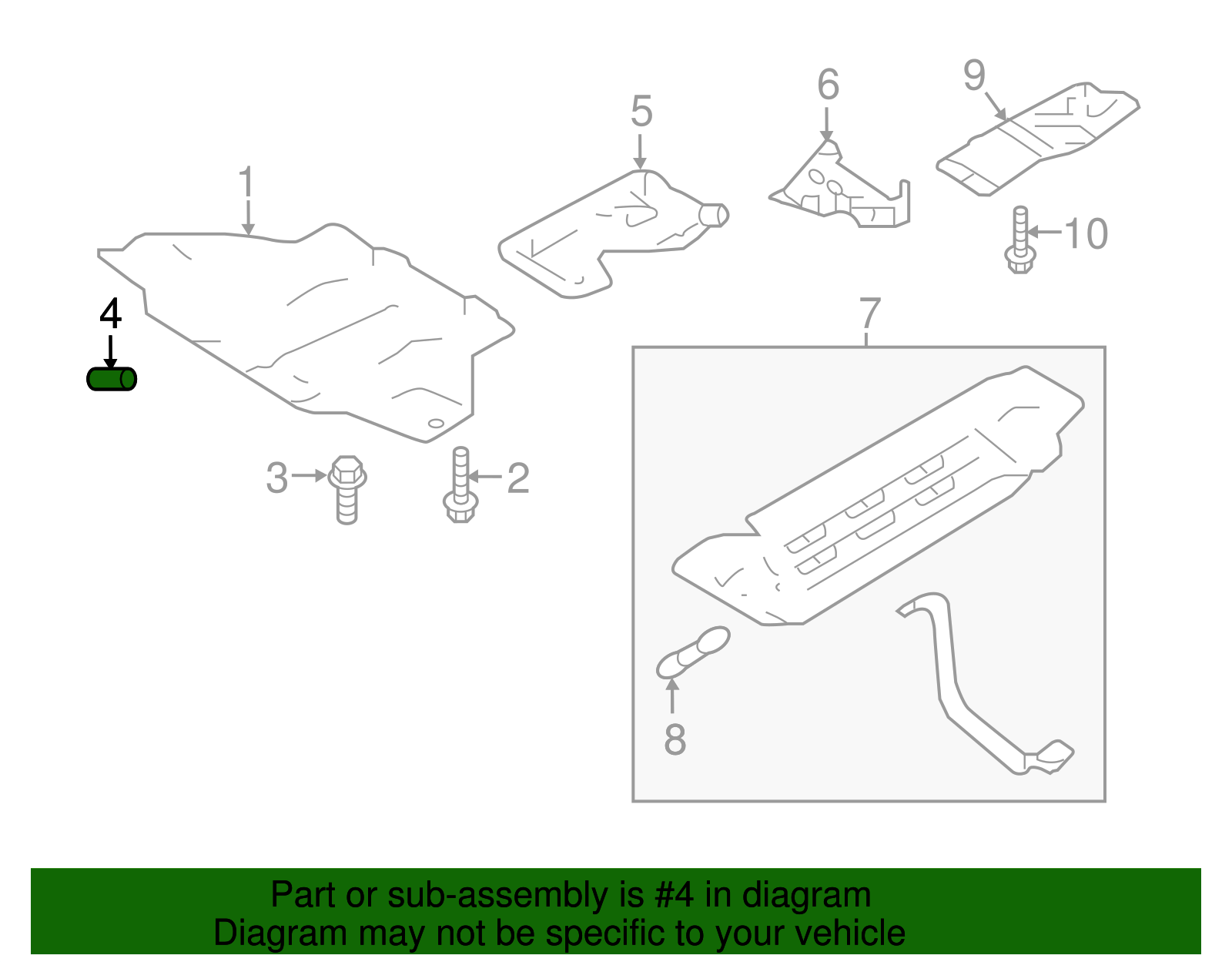 2016-2024 Nissan Front Shield Grommet 01281-0009U | Ziegler Nissan of ...