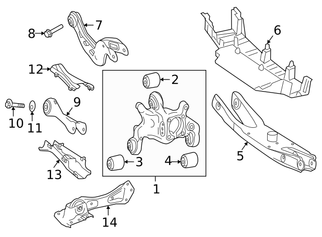 247-350-24-03-65 - Trailing Arm Mercedes-Benz USA Parts