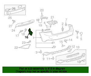 2014-2020 Lexus Side Support 52155-53070 | OEM Parts Online