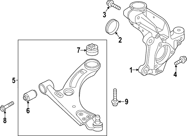 2021-2024 Volvo Lower Control Arm 32400867 | TascaParts.com