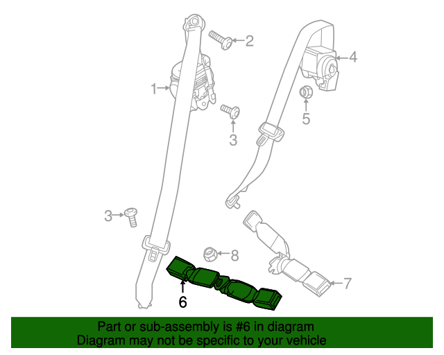 2021-2024 GM Buckle 84846417 GM | GMPartsDirect.com