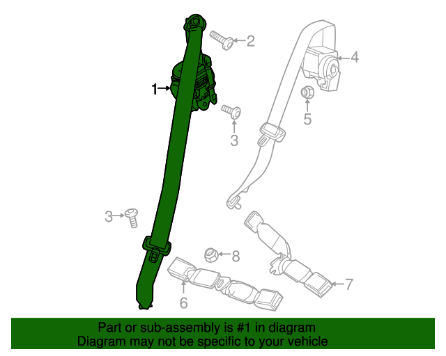 2018-2020 GMC Terrain Outer Belt Assembly 19368229 GM | GMPartsDirect.com