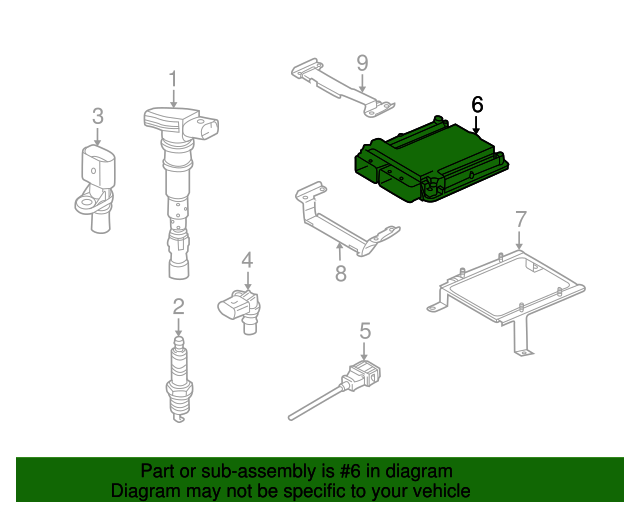 2012 Audi R8 Ecm 420-910-552-Q | TascaParts.com