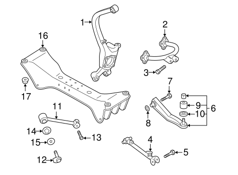 REAR SUSPENSION for 2003 Mitsubishi Eclipse