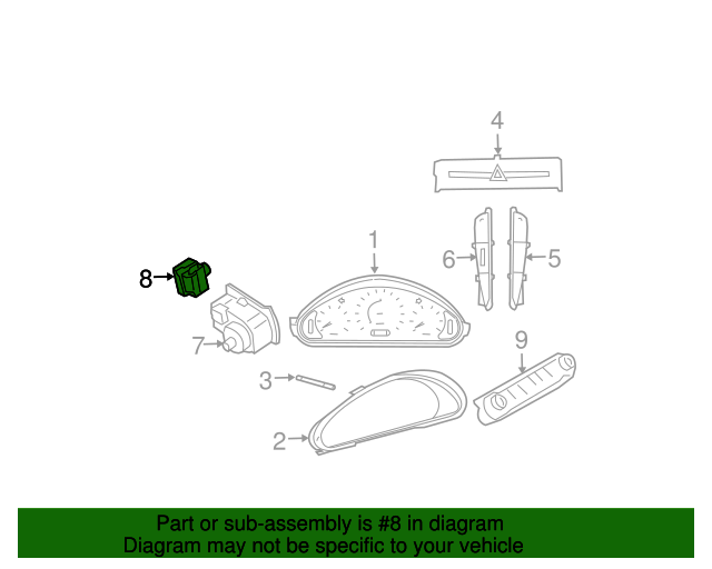 2003-2011 Mercedes-Benz Ignition Switch 211-545-38-08 | MB OEM Parts