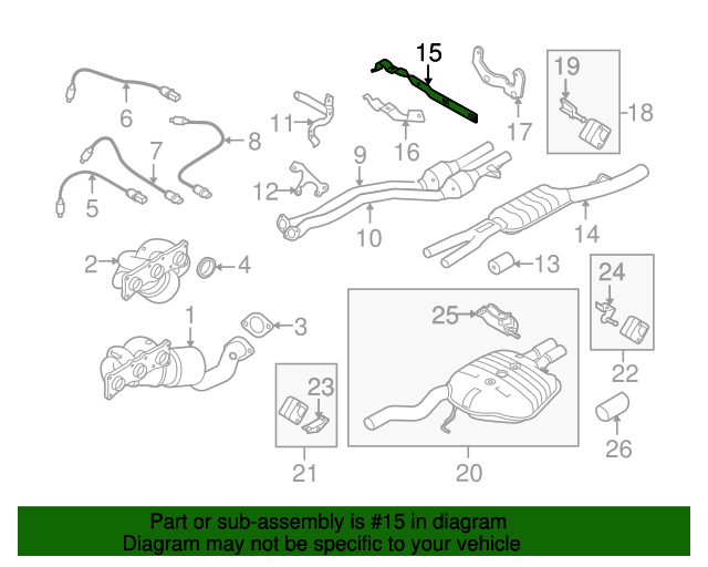 18-20-7-565-550 - Front Muffler Support Bracket - 2008-2010 BMW | Buy ...