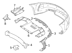 2018-2021 Mercedes-Benz Air Duct 190-520-15-00 | MB OEM Parts