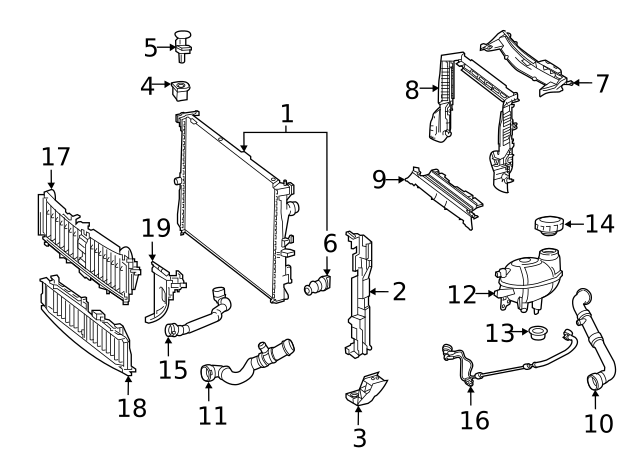 2018-2020 Mercedes-Benz Air Duct 213-505-25-00 | MB OEM Parts