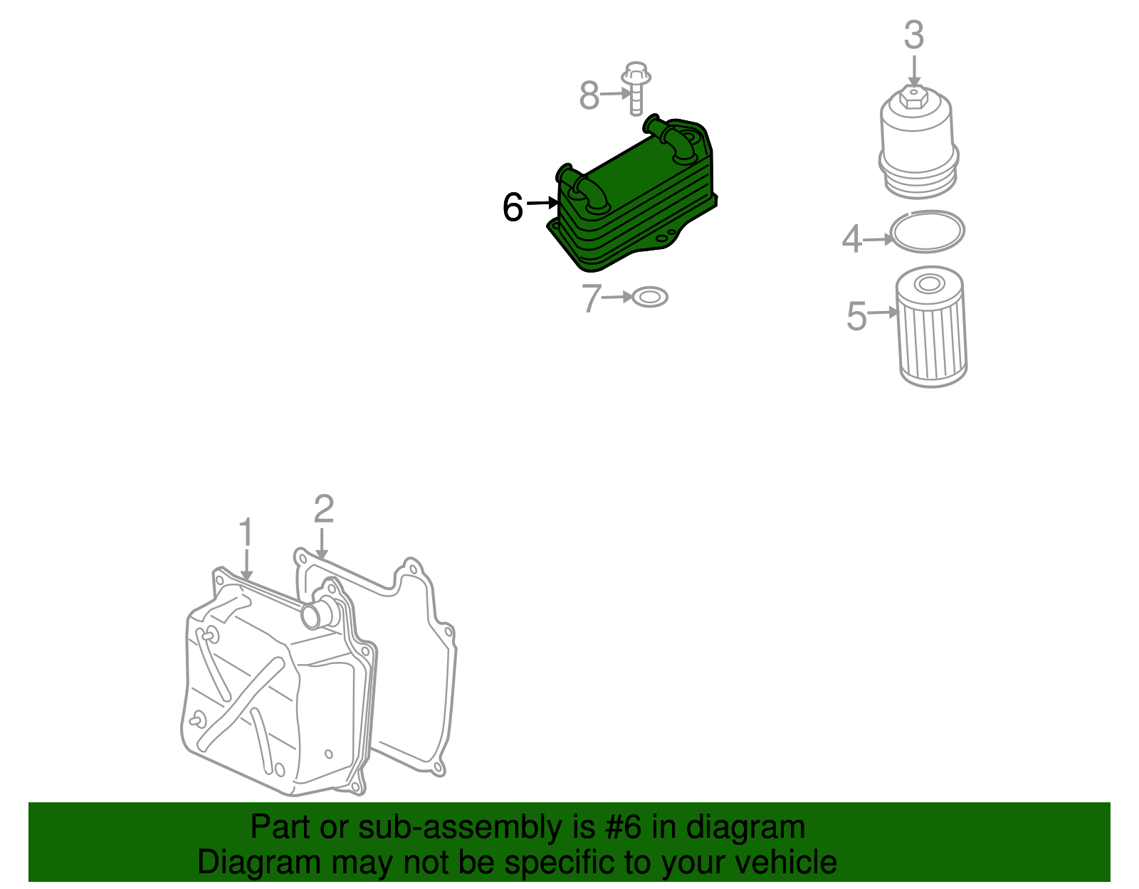 2006-2018 Volkswagen Oil Cooler 02E-409-061-B | OEM Parts Online
