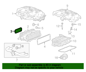 2016-2024 Cadillac Intercooler Inlet Air Tube Seal 12659280 GM ...