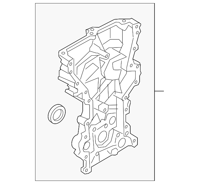 Genuine OEM Timing Cover Part# 21350-2E350 Fits 2014-2021 Hyundai ...