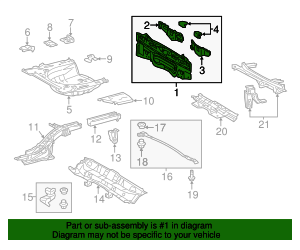 Toyota OEM Rear Body Panel Part# 58307-47080 | OEM Vehicle Parts