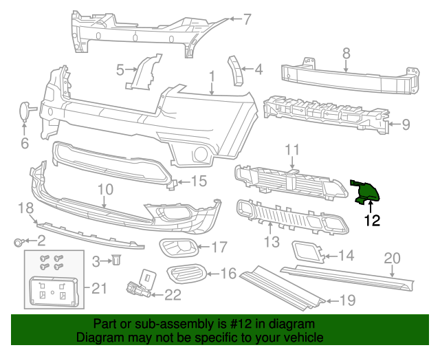 2014-2018 Jeep Cherokee Air Duct - Driver's Side (LH) 68205073AB ...