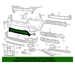 2014-2018 Jeep Cherokee Grille Surround 68203230AB | Mopar Parts Canada