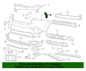 2014-2018 Jeep Cherokee Support Bracket - Passenger Side (RH ...